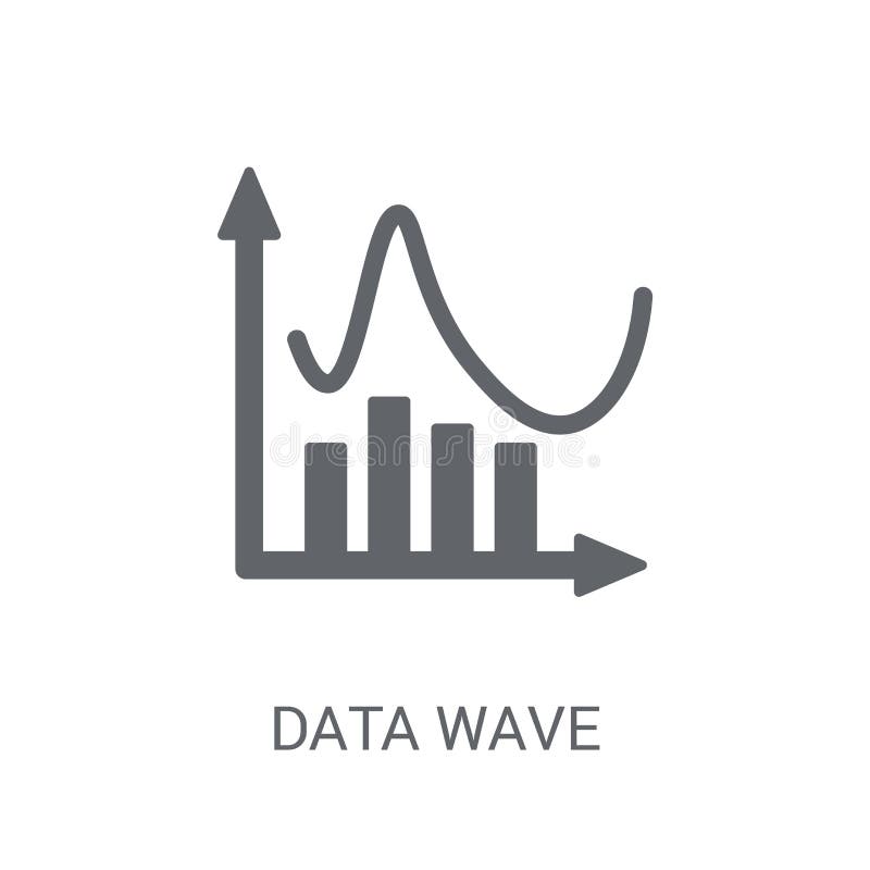 Data Wave Icon. Trendy Data Wave Logo Concept on White Background from ...