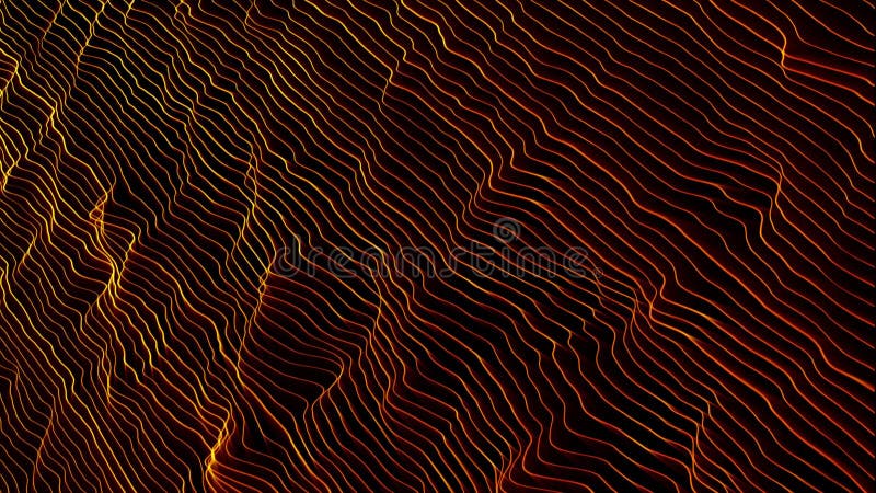 Data Wave or Water Waves Slice Background. Looped. Dot Terrain Warm or ...