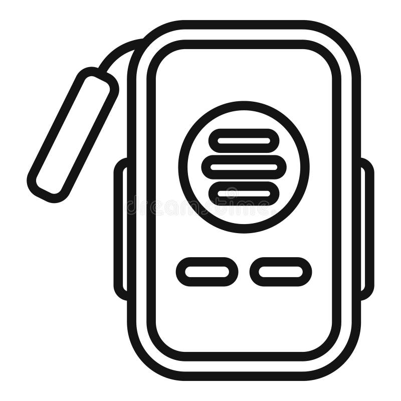 Data Wearable Tracker Icon Outline Vector. System Data Network Stock ...