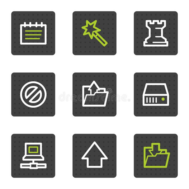Internet Security Web Icons, Grey Square Buttons Stock Vector ... Internet Security Web Icons, Grey Square Buttons Stock Vector ...