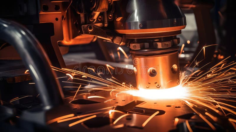 Data Welding Process by Automatic Welding Stock Illustration ...