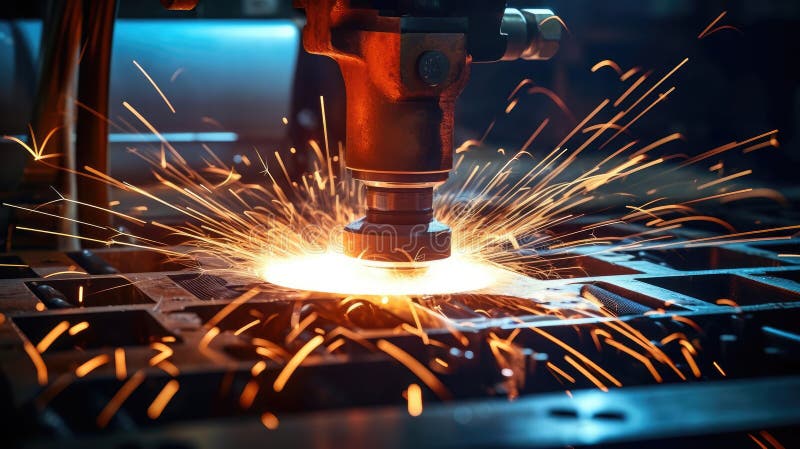 Data Welding Process by Automatic Welding Stock Illustration ...