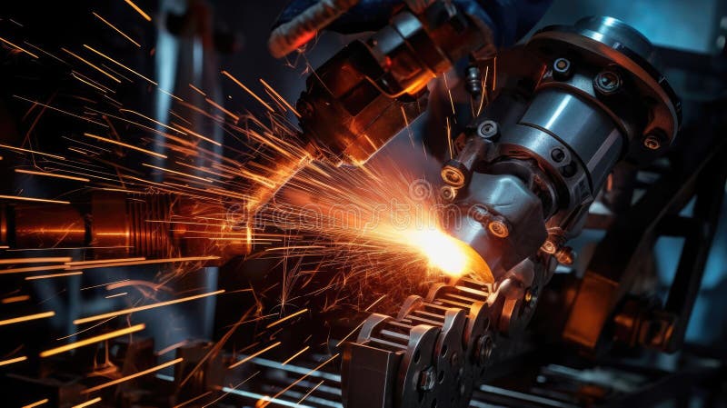 Data Welding Process by Automatic Welding Stock Illustration ...