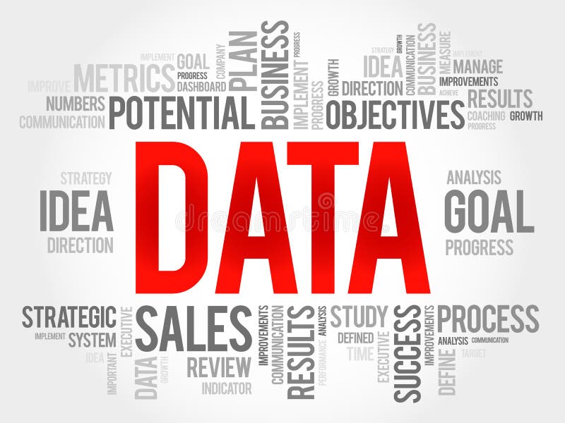 Big Data word cloud stock illustration. Illustration of asset - 200705933