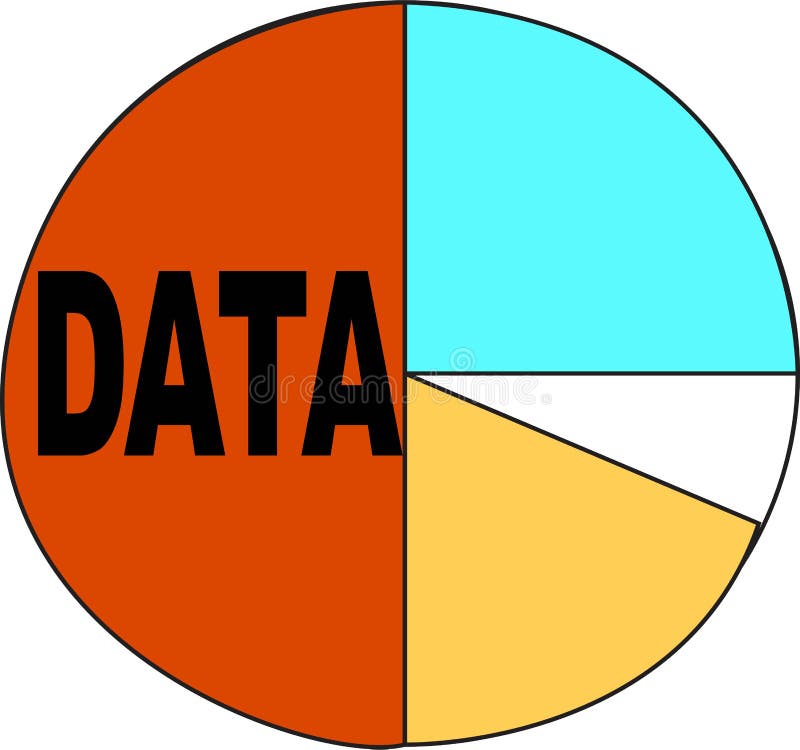 Data Word Text Logo Illustration. Stock Illustration - Illustration of ...