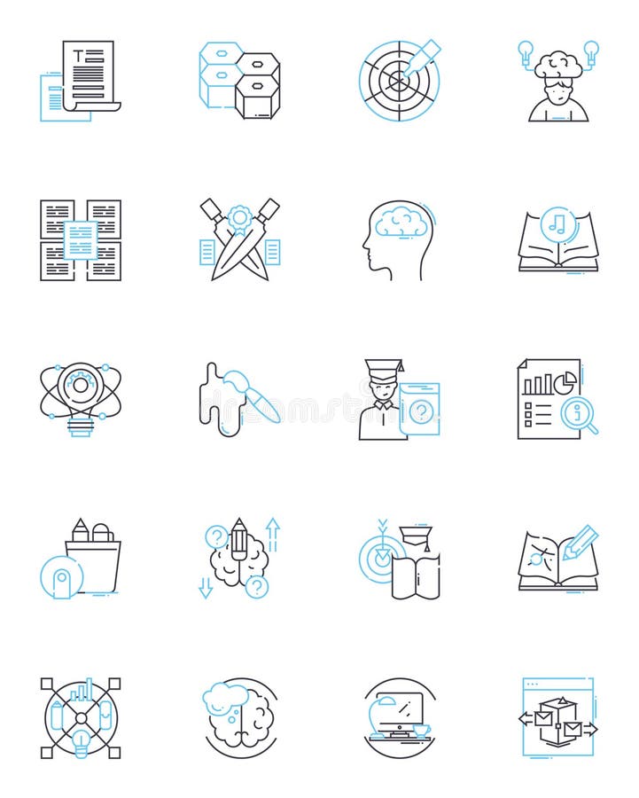 Data Writing Linear Icons Set. Analysis, Excel, Algorithm ... Data Writing Linear Icons Set. Analysis, Excel, Algorithm ...
