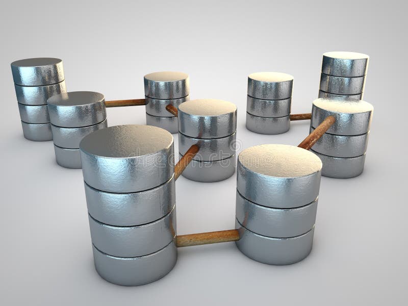 Grey servers stock illustration. Illustration of computer - 1886525