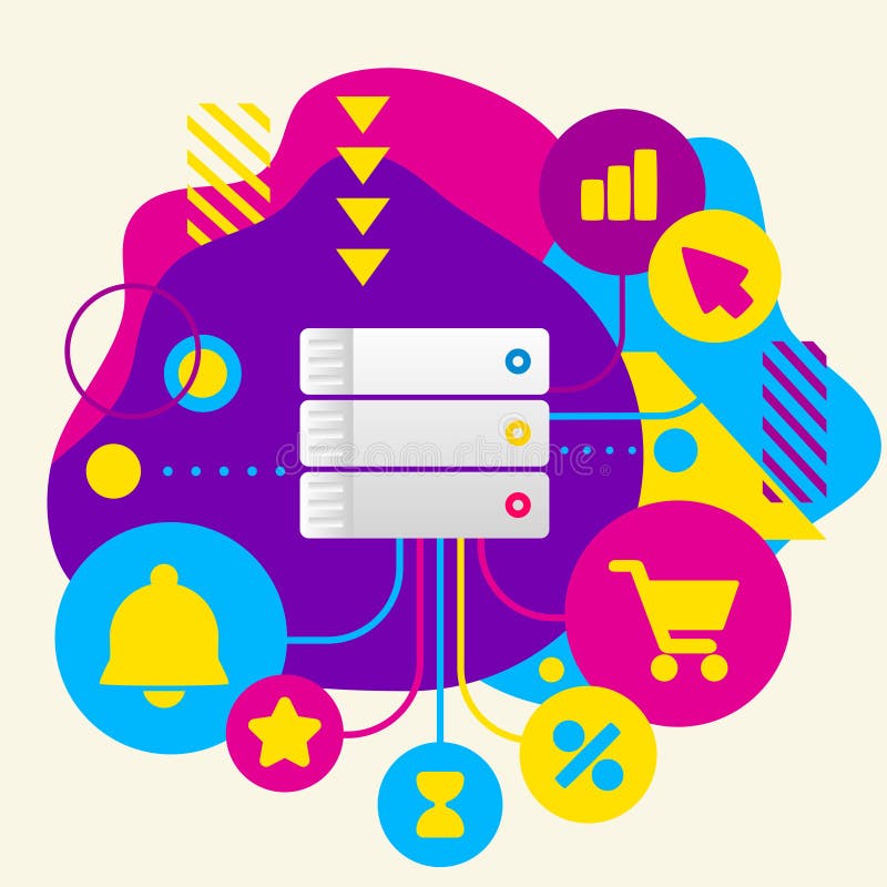 Database on Abstract Colorful Spotted Background with Different Stock ...