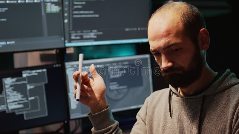 Admin Programming AI Neural Network Stock Video - Video of programmer, holographic: 289408661