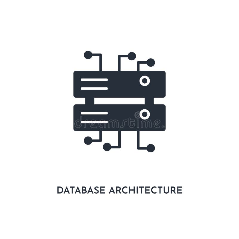 Database Architecture Icon. Simple Element Illustration. Isolated ...