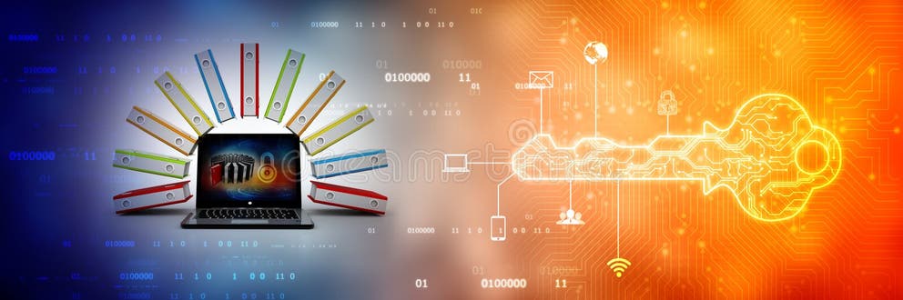 Database or Archive Concept. Data Storage Stock Image - Image of ...