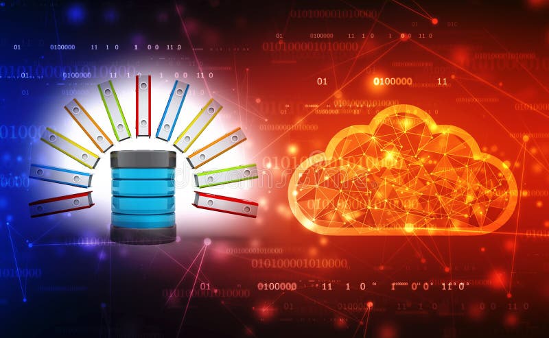 Database or Archive Concept. Data Storage. 3d Render Stock Photo ...