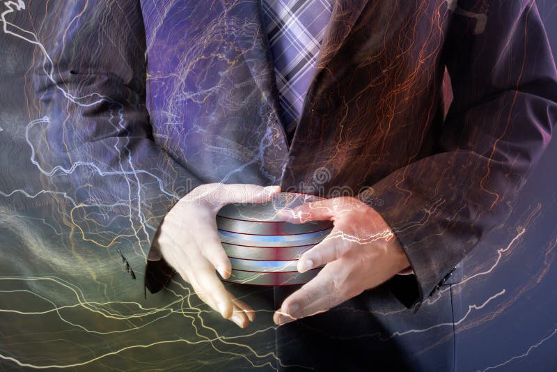 Database Background with Businessman Stock Image - Image of business ...