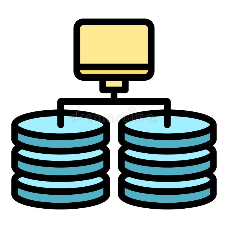 Database backup line icon stock vector. Illustration of backup - 271817992