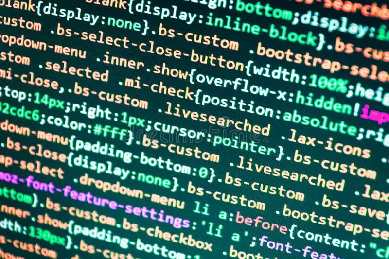 Database Bits Access Stream Visualisation Computer Program Preview Writing Programming Code On