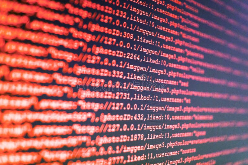 Database Bits Access Stream Visualisation Stock Image Image Of Markup Lines 124110819