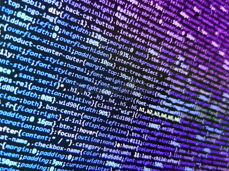 Database Bits Access Stream Visualisation Html And Css Code Developing Screenshot Writing