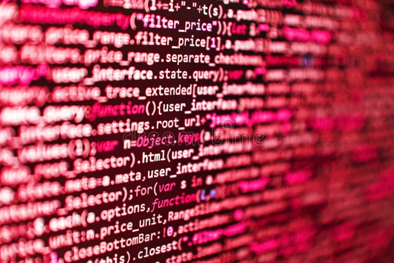 Source Abstract Algorithm Concept Programmer Working On Computer 9593