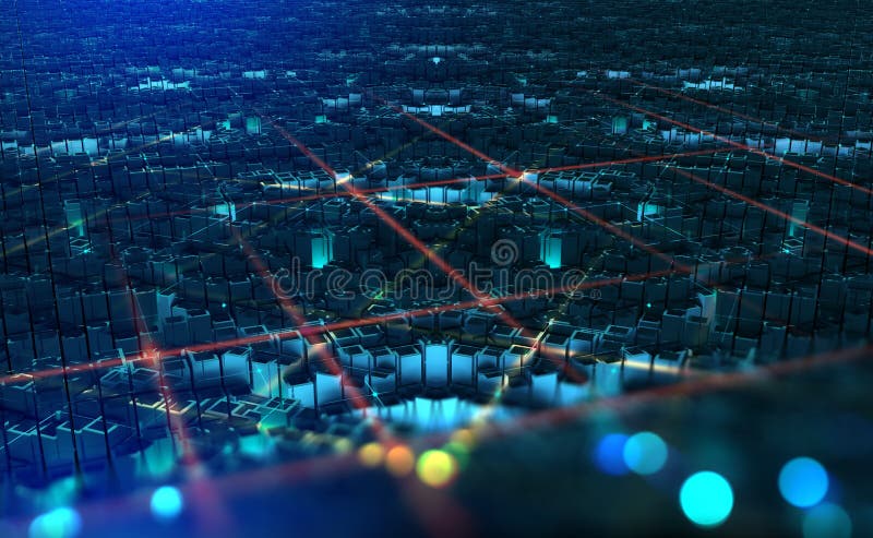 Network evolution stock vector. Illustration of growing - 18302377