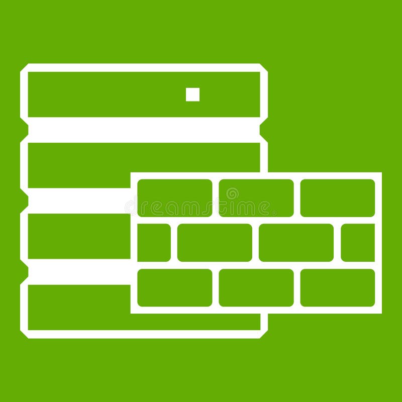 Database and Red Brick Wall Icon, Flat Style Stock Vector ...