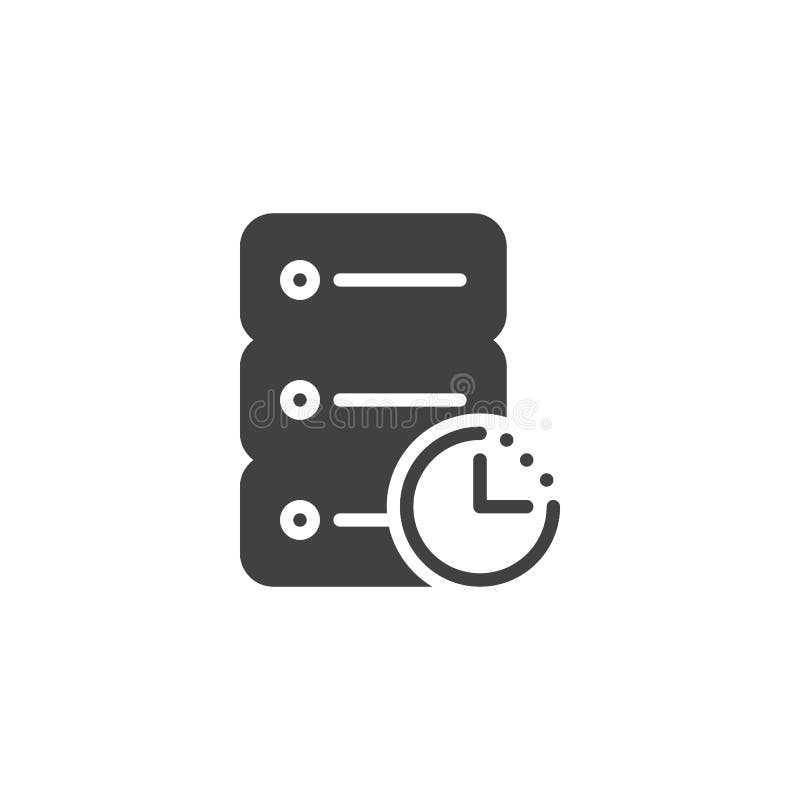 Time Server Logo Icon Design Stock Vector - Illustration of connection ...