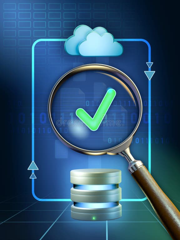 Database and Cloud Synchronization Stock Illustration - Illustration of file, local: 377060811