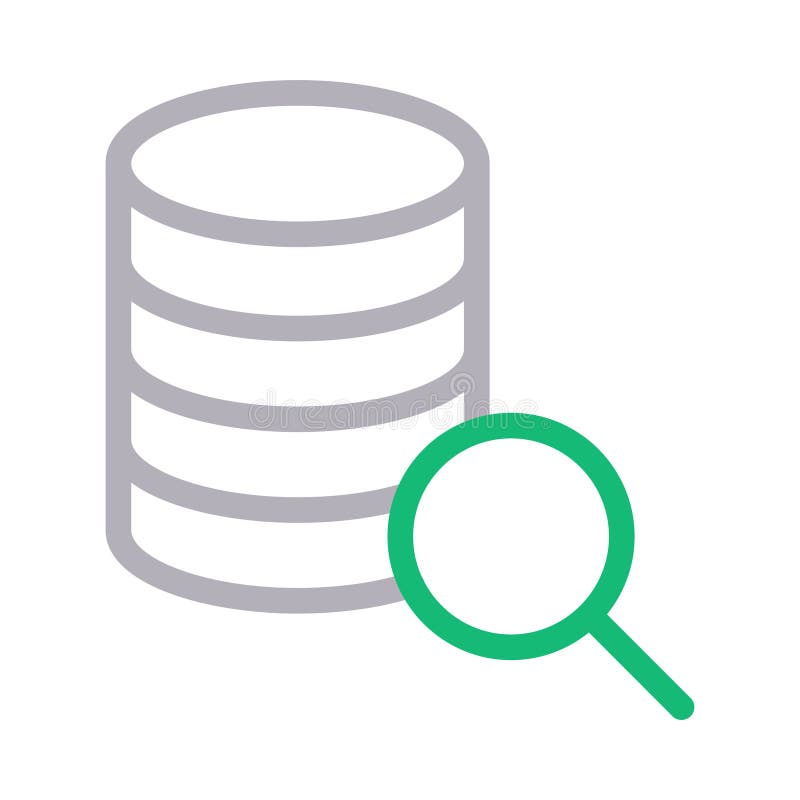 Database Cloud Magnifier Icons Stock Illustrations – 218 Database Cloud ...