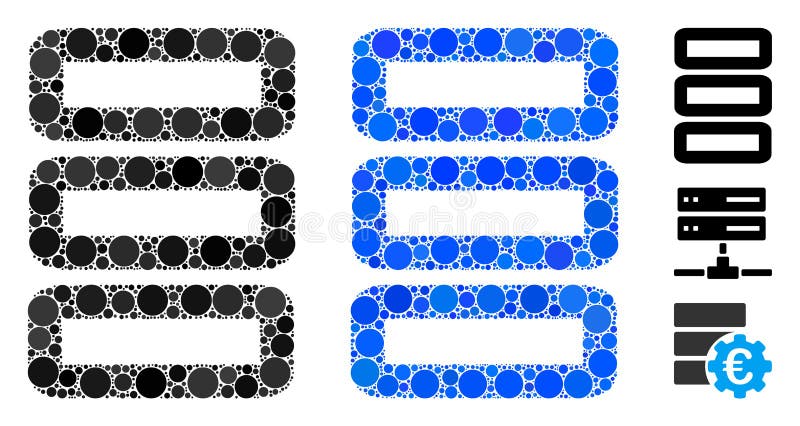 Database Composition Icon of Round Dots Stock Vector - Illustration of ...
