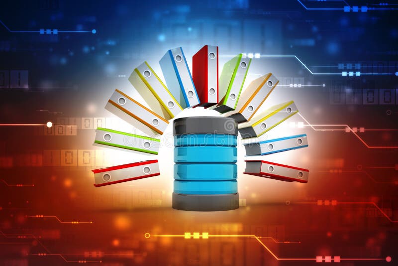 Database and Computer Network, Computer Server Storage Concept Stock ...