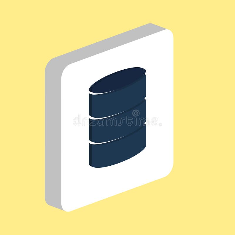 Database computer symbol stock illustration. Illustration of ...