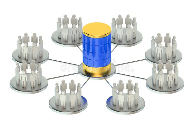 Database Computing Storage Concept Stock Illustration Illustration Of