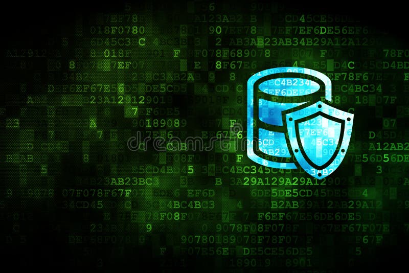 Database Concept: Database On Digital Data Paper Background Stock ...