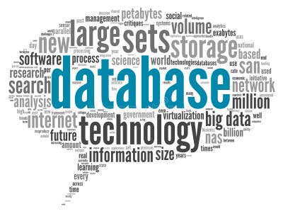 Database Concept in Word Cloud Stock Illustration - Illustration of ...