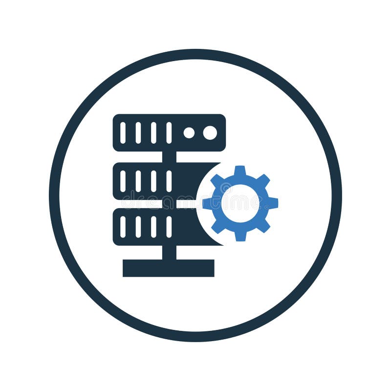 Database, Configuration, Setting Icon. Simple Editable Vector Graphics ...