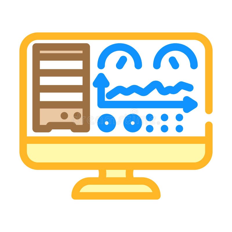 Database Dashboard Icon Color Illustration Stock Illustration ...