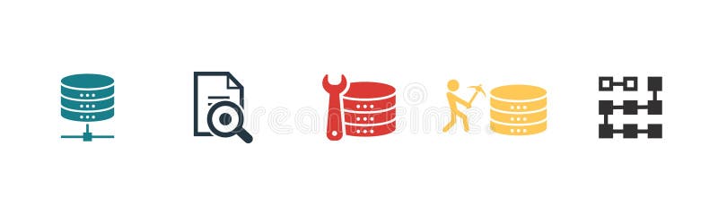 Database, Data Analysis, Data Stock Vector - Illustration of database, icon: 263687655