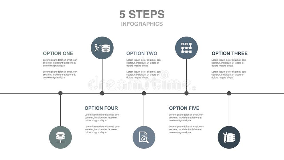 Database Data Analysis Data Stock Vector Illustration Of Infographic Layout 267076845