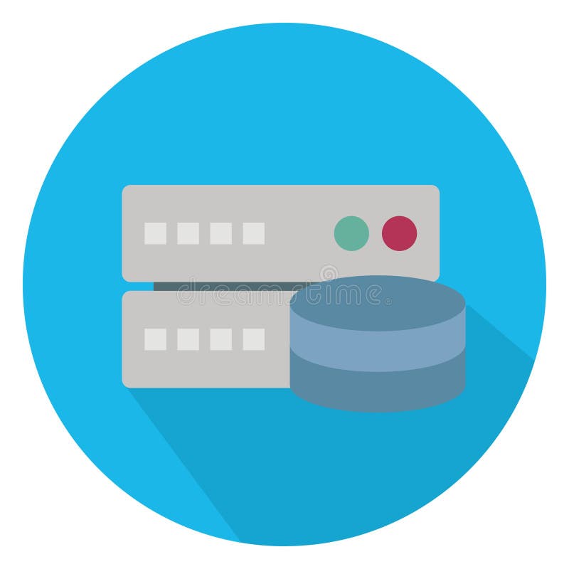 Database, Database Engine Color Vector Icon Which Can Easily Modify or ...