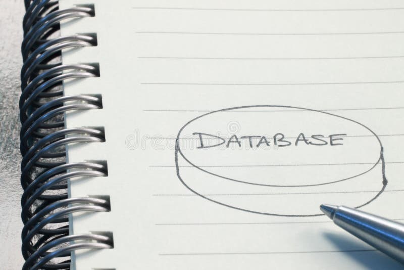 Database diagram stock photo. Image of plan, ring, paper - 4104236