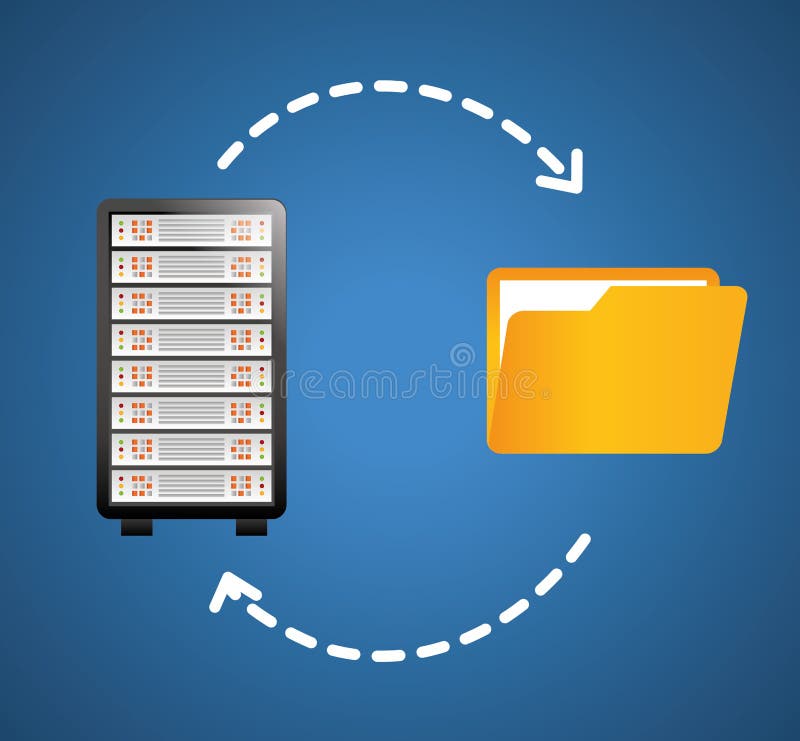 Database digital design. stock vector. Illustration of database - 58515501