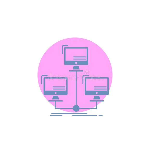 Database, Distributed, Connection, Network, Computer Glyph Icon Stock Vector - Illustration of ...