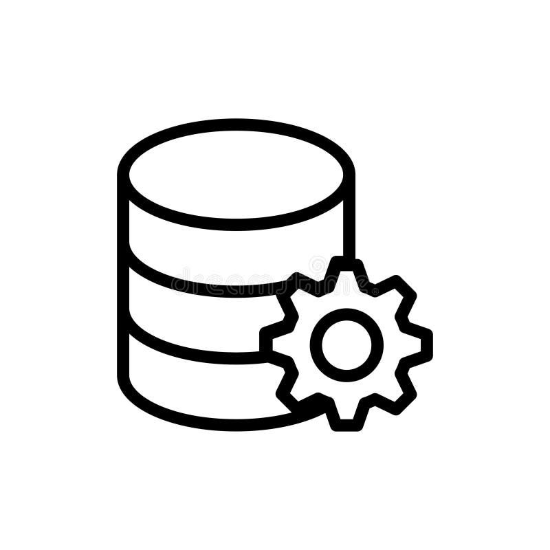 Database flat icon stock vector. Illustration of equipment - 102673510