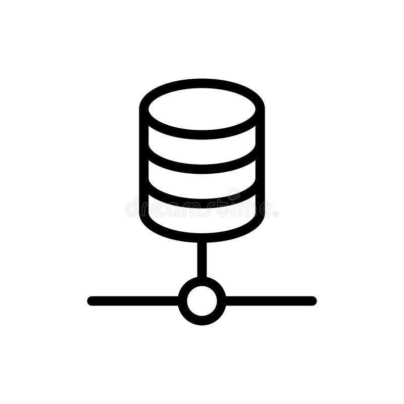 Database flat icon stock vector. Illustration of hosting - 102673156