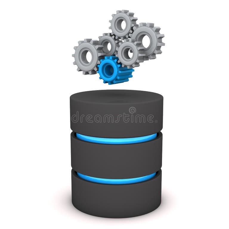 Database Gears stock illustration. Illustration of gear - 31097587