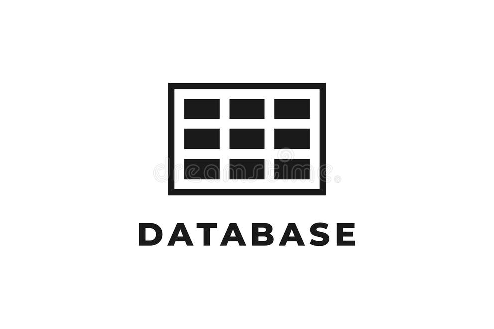 Database Icon Computer Cpu Data Storage Massive Stock Illustration - Illustration of circle ...