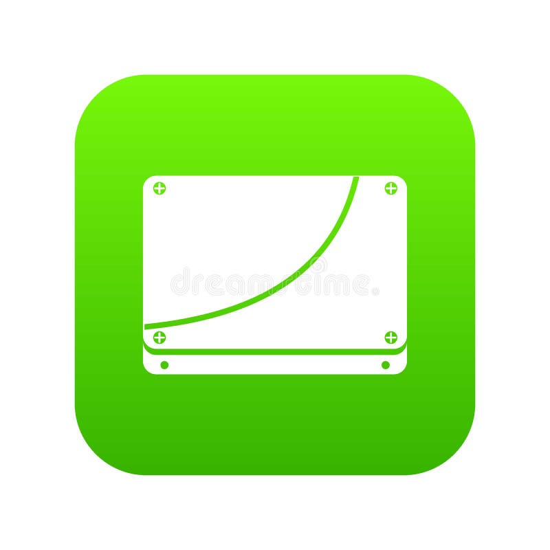 Database Icon Digital Green Stock Vector - Illustration of data ...