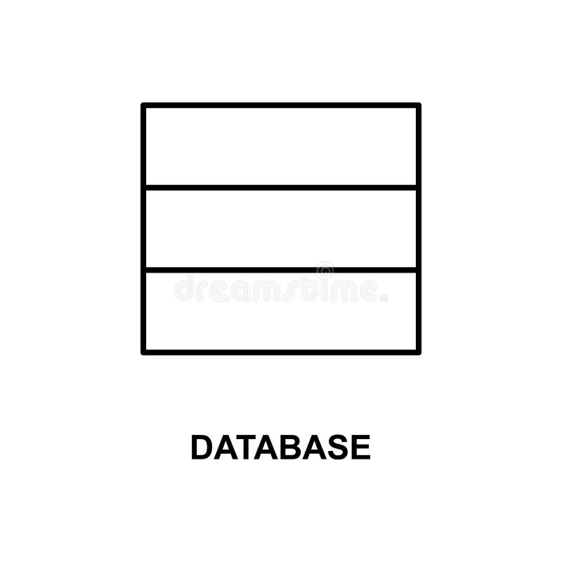 Database Icon. Element of Simple Web Icon with Name for Mobile Concept ...