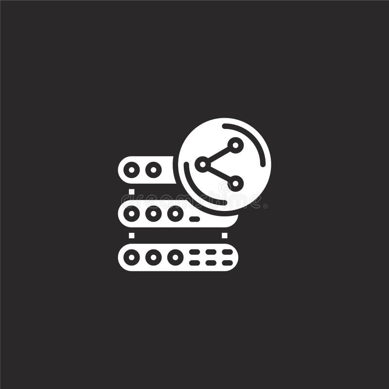 Database Icon. Filled Database Icon for Website Design and Mobile, App ...