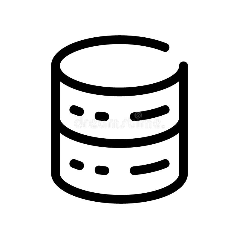 Database Icon or Logo Isolated Sign Symbol Vector Illustration Stock ...