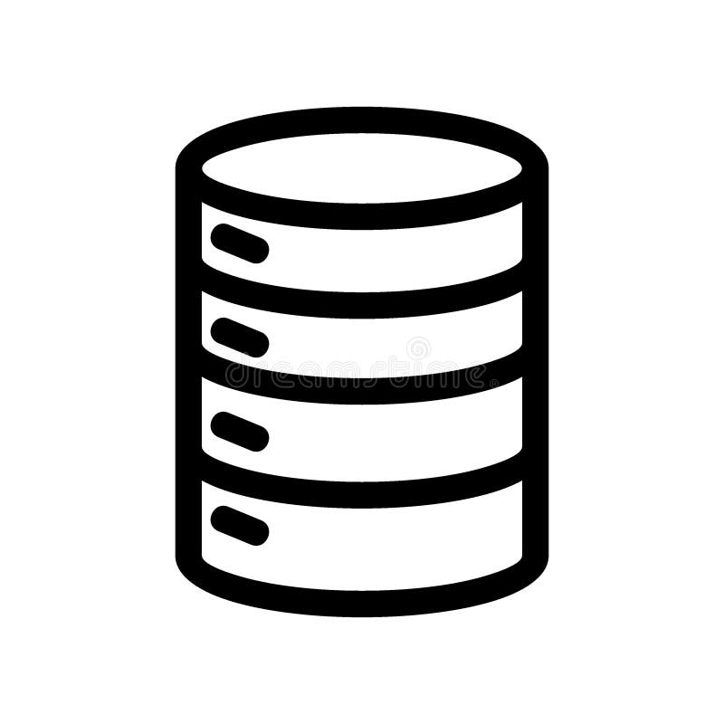 Database Icon or Logo Isolated Sign Symbol Vector Illustration Stock ...
